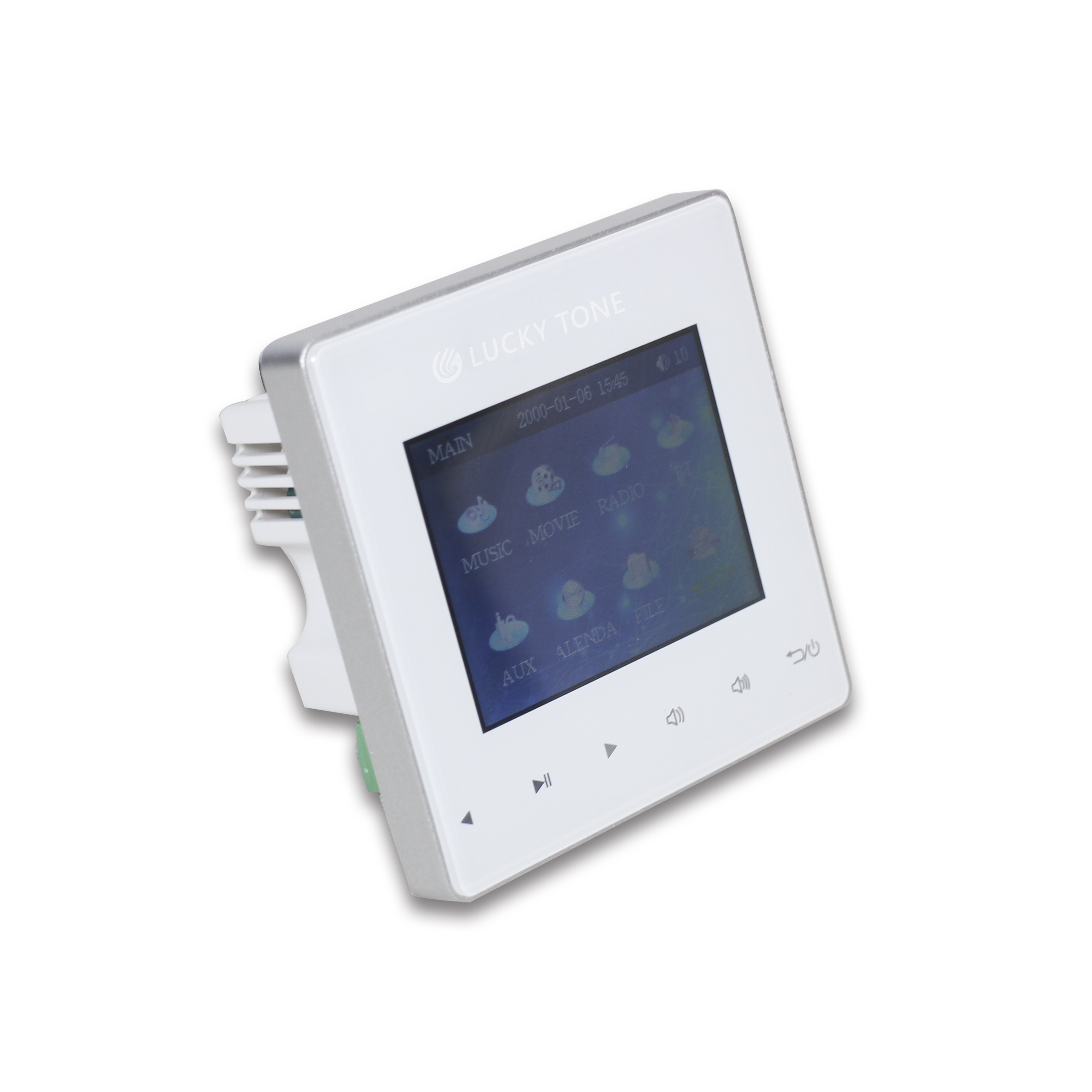 2/4-CH Bluetooth Wall Amplifier with Color Screen - Lucky Tone