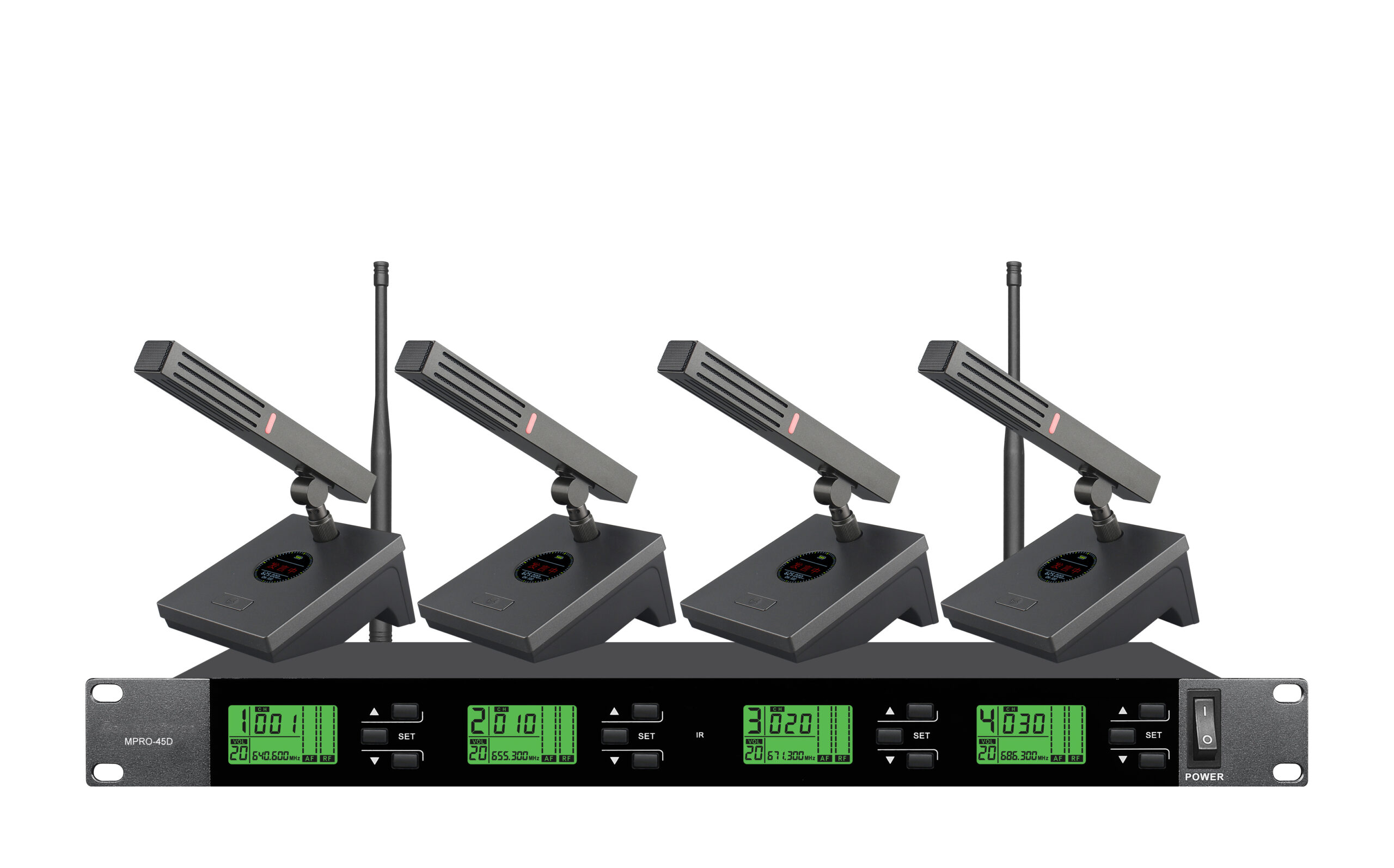 4-Channel Wireless Microphone - Lucky Tone