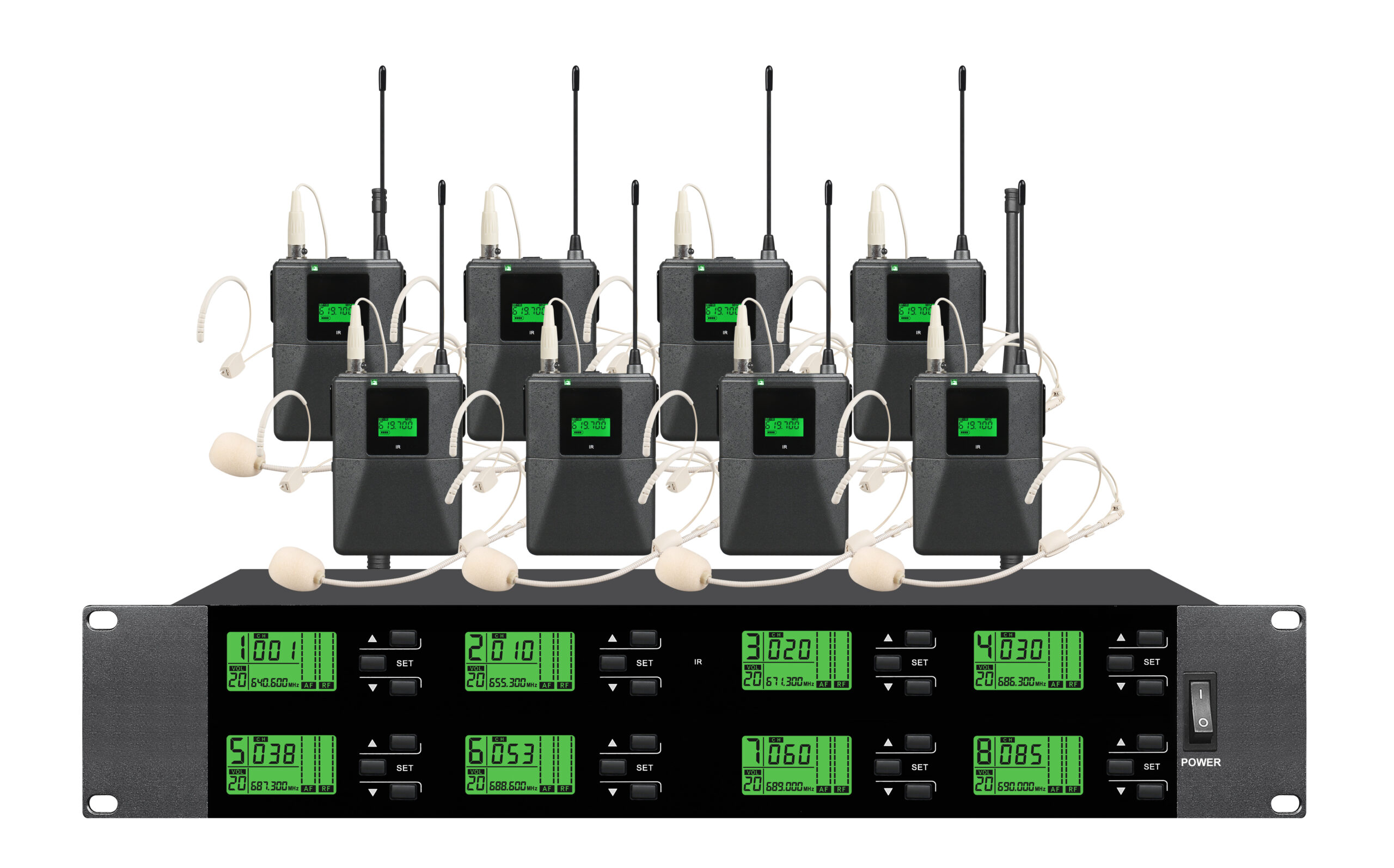 8-Channel Wireless Microphone - Lucky Tone