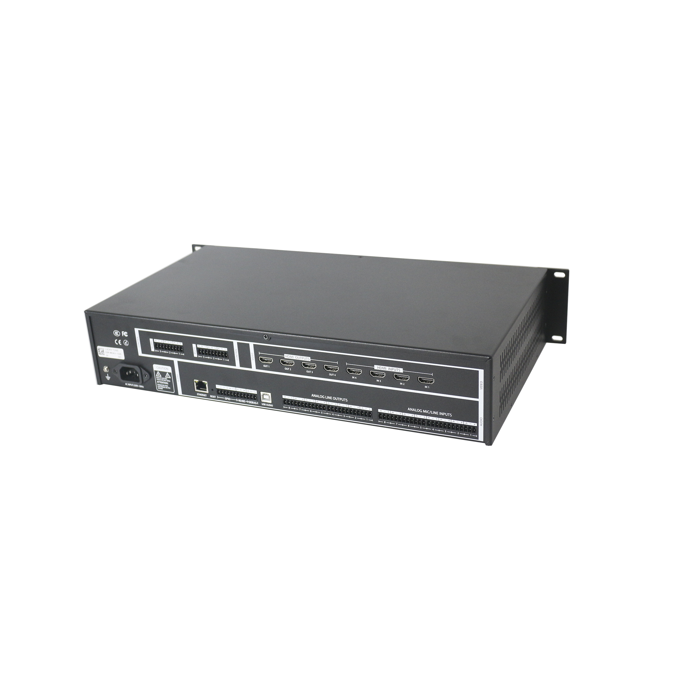 AV System Manager with 8 In 8 Out DSP Audio Processor - Lucky Tone