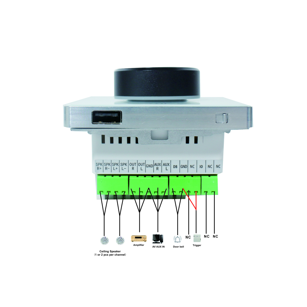 Volume Control with Amplifier & Color Screen - Lucky Tone